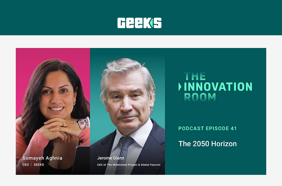 The 2050 Horizon on The Innovation Room Geeks podcast - Sept. 19, 2023 - The Millennium Project